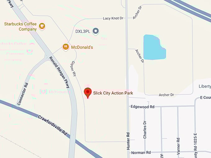 slick city action park map