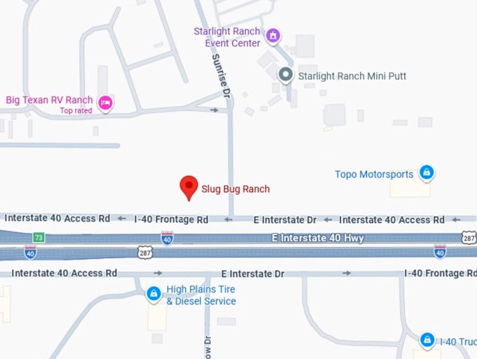 16. slug bug ranch map