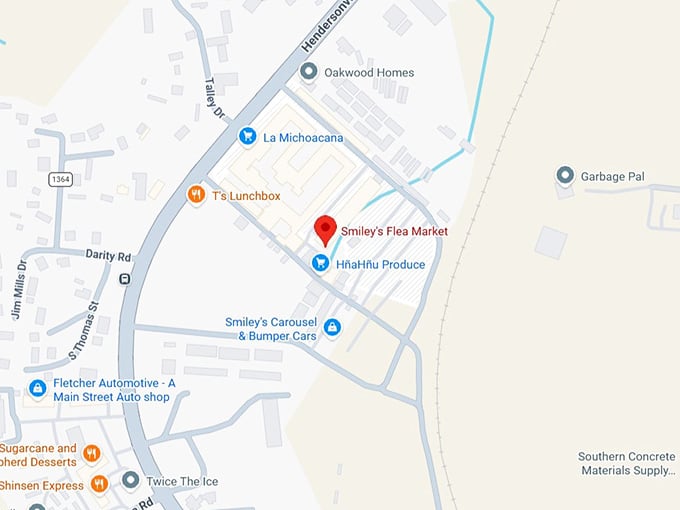 16. smiley's flea market map