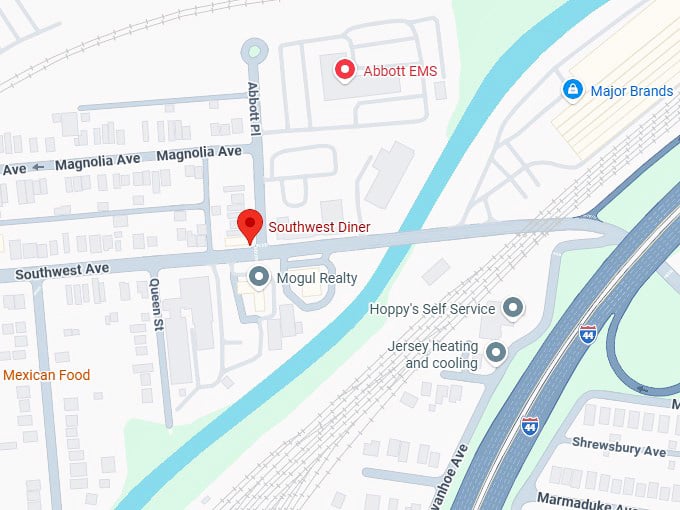 16. southwest diner map