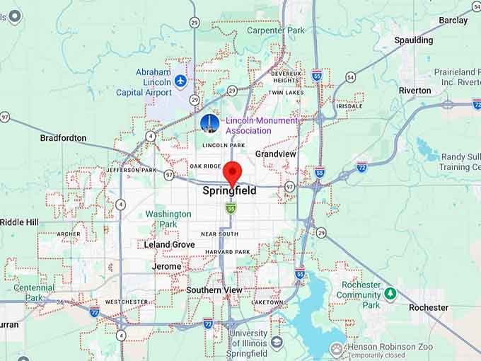 springfield, il map