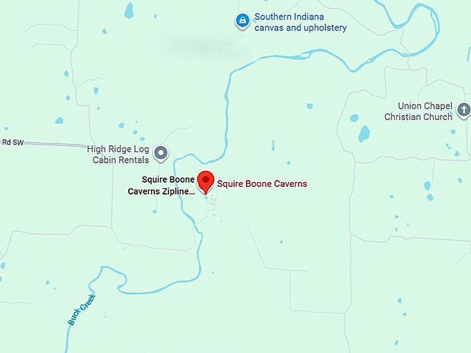 16. squire boone caverns map