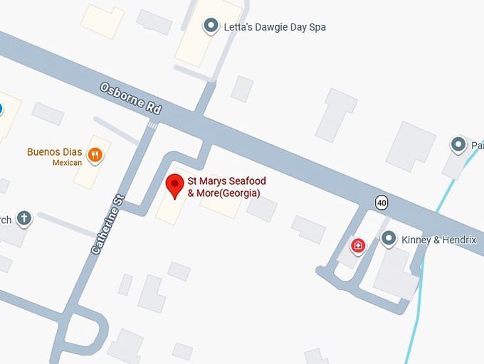 16. st marys seafood & more(georgia) map