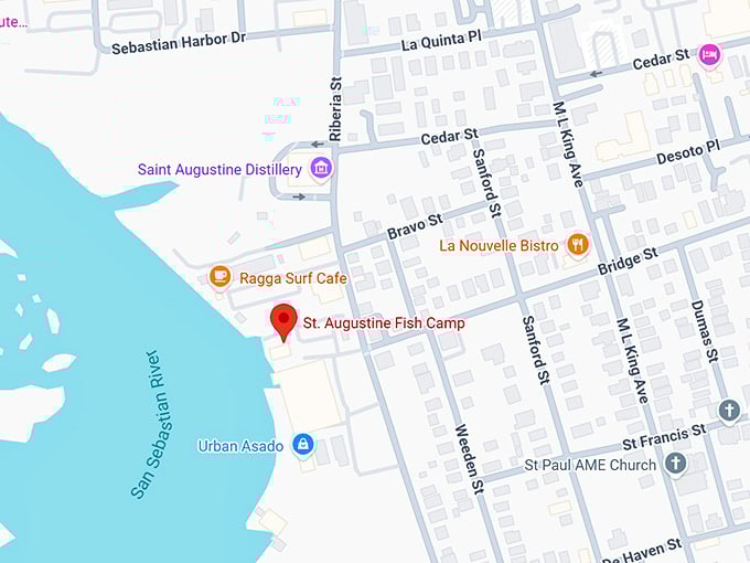 16. st. augustine fish camp map