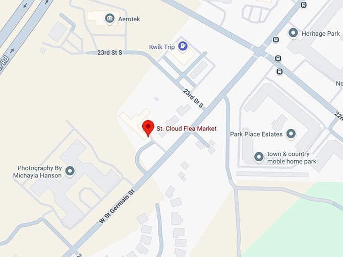 16. st. cloud flea market map