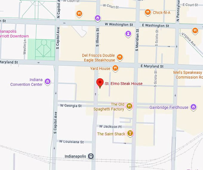 16. st. elmo steak house map