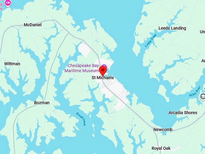 st. michaels md map