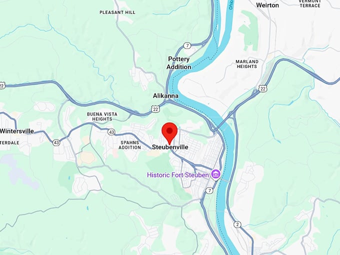 16. steubenville oh map