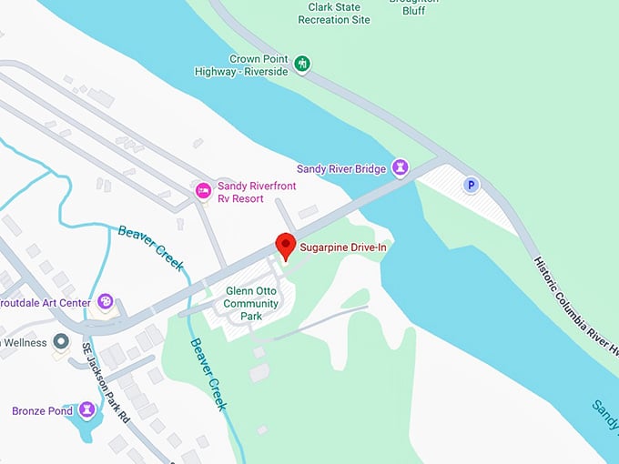 16. sugarpine drive-in map