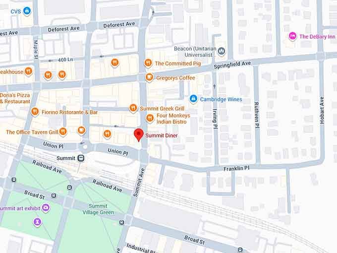 16. summit diner map