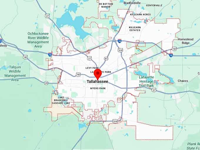 16. tallahassee, fl map