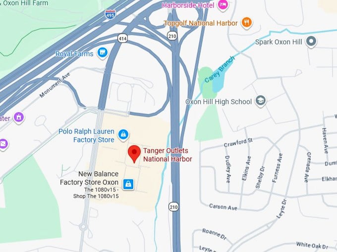 16. tanger outlets national harbor map