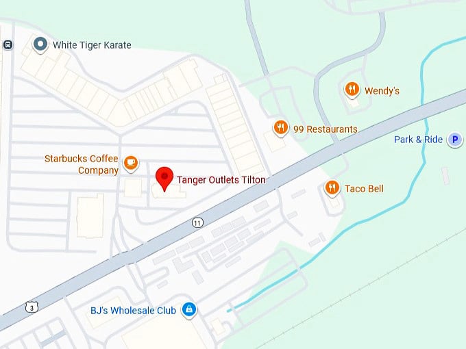 16. tanger outlets tilton map