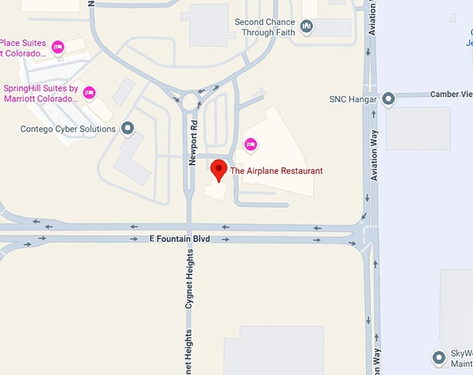 16. the airplane restaurant map