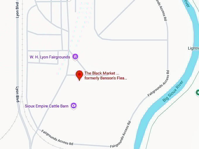 16. the black market ... formerly benson's flea market map
