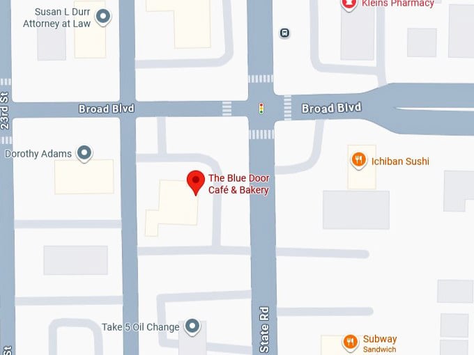 16. the blue door café & bakery's map