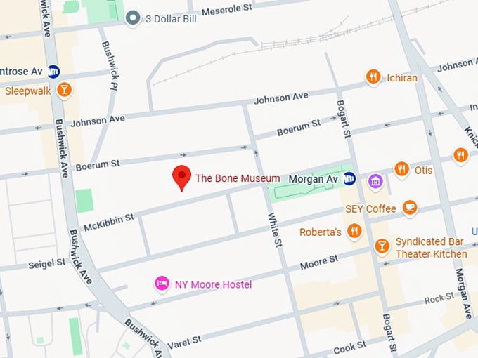 16. the bone museum map