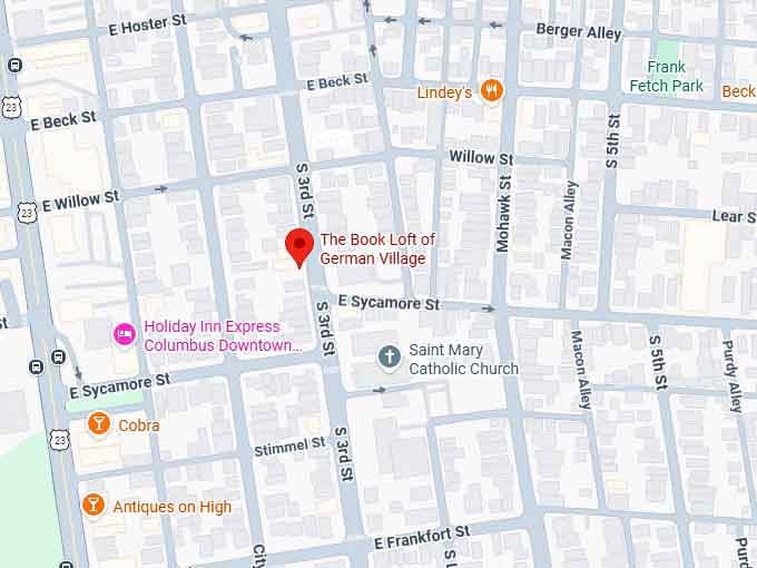 the book loft of german village map