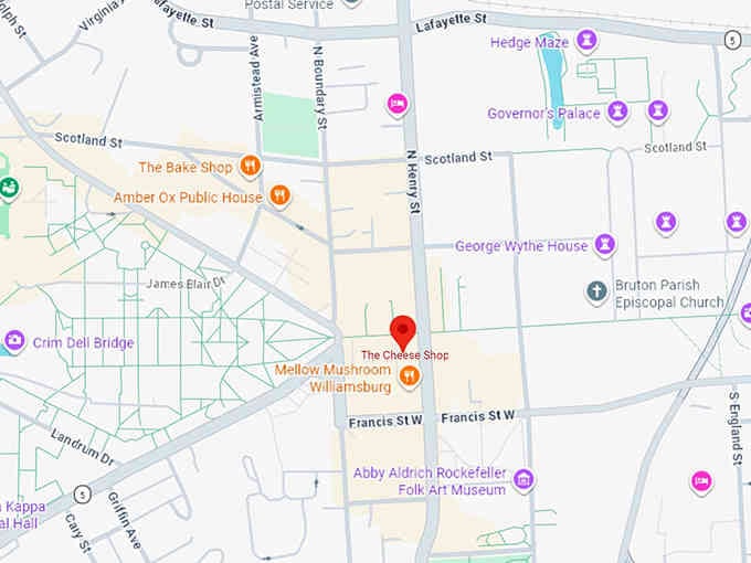 16. the cheese shop map