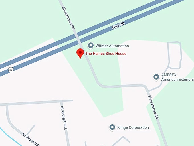 16. the haines shoe house map