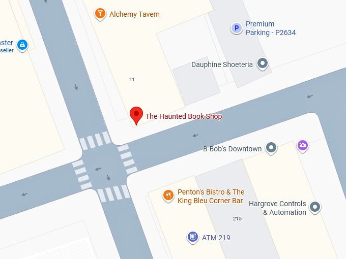 16. the haunted book shop map