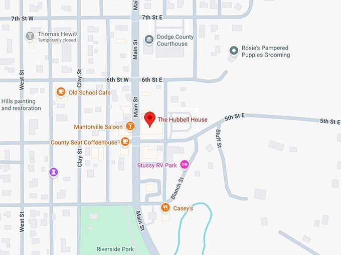 16. the hubbell house map