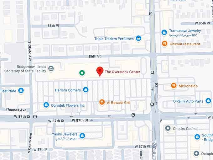 16. the overstock center map