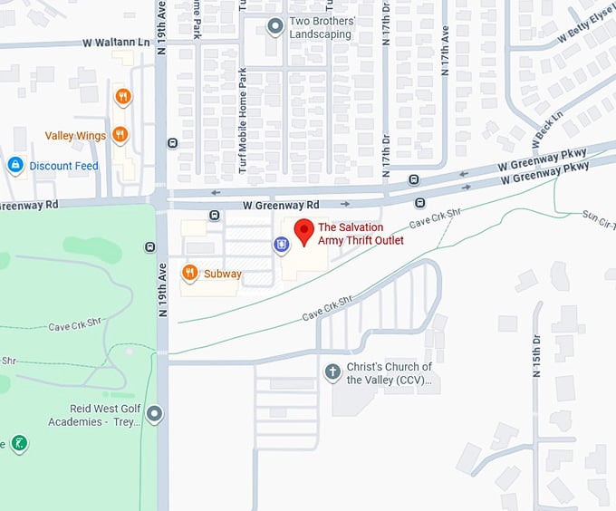 16. the salvation army thrift outlet map