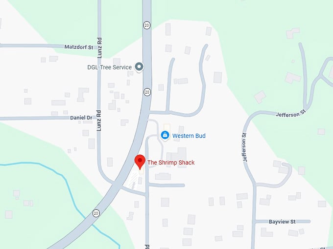 16. the shrimp shack map