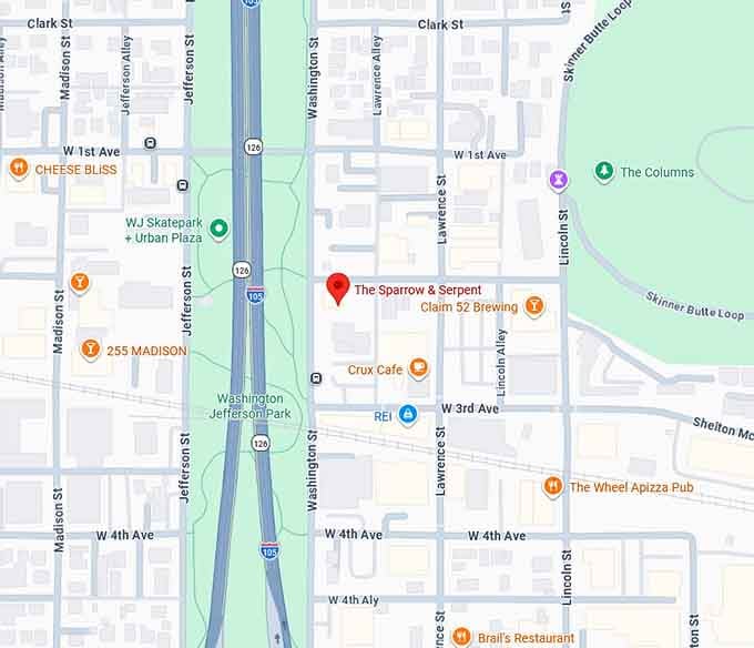 16. the sparrow & serpent map