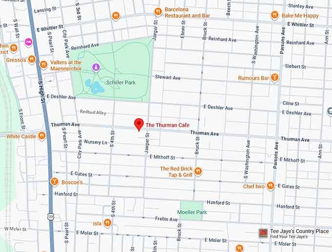 16. the thurman cafe map