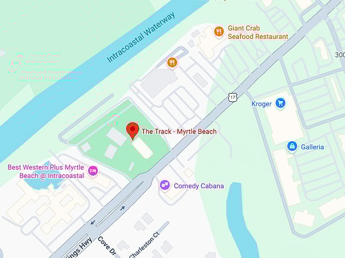 16. the track myrtle beach map