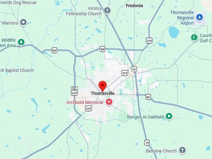 16. thomasville ga map