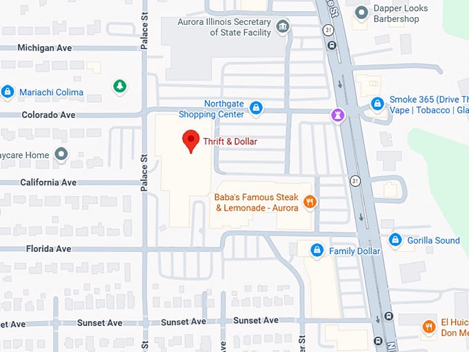 16. thrift & dollar inc map