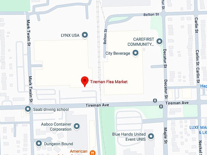 16. tireman flea market map