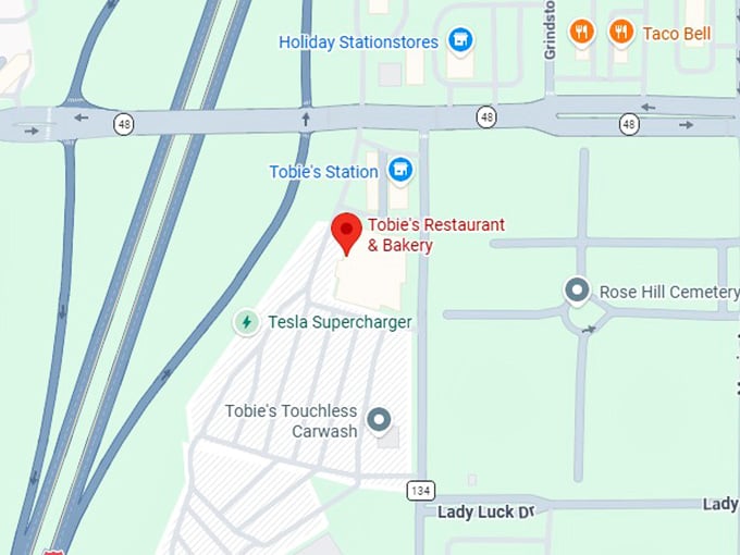 16. tobie's restaurant & bakery map