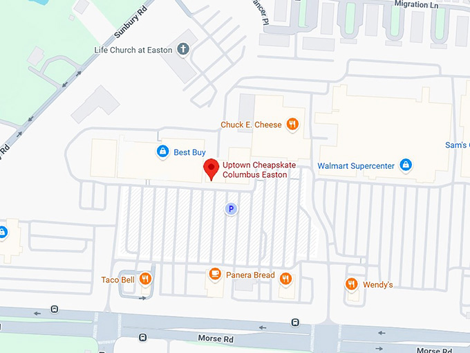 16. uptown cheapskate columbus easton map