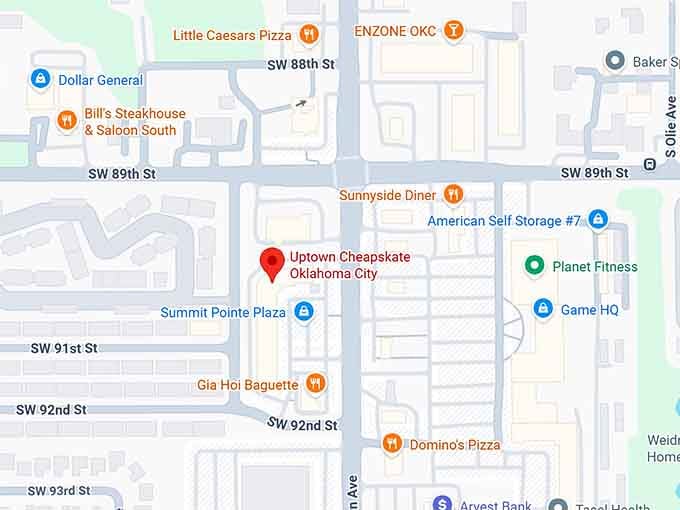 16. uptown cheapskate oklahoma city map