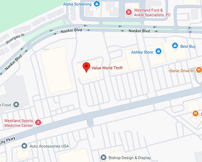 16. value world thrift map