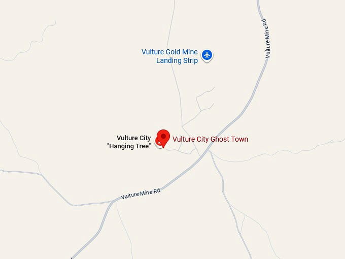 16. vulture city ghost town map