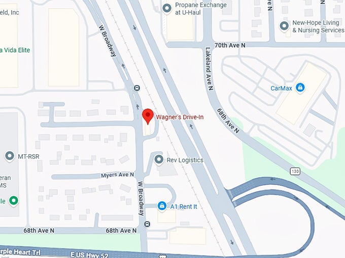 16. wagner's drive in map