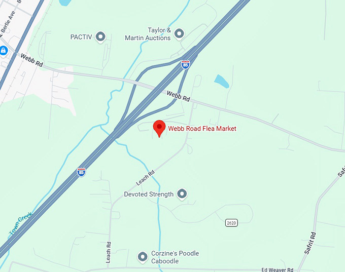 16. webb road flea market map