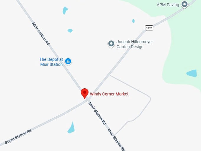 16. windy corner market's map