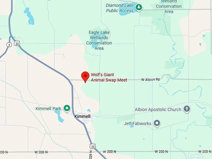 16. wolf's giant animal swap meet map