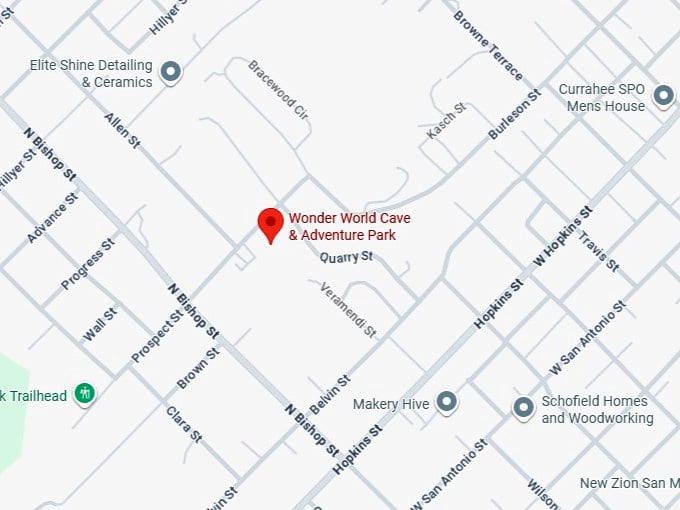 16. wonder world cave & adventure park map