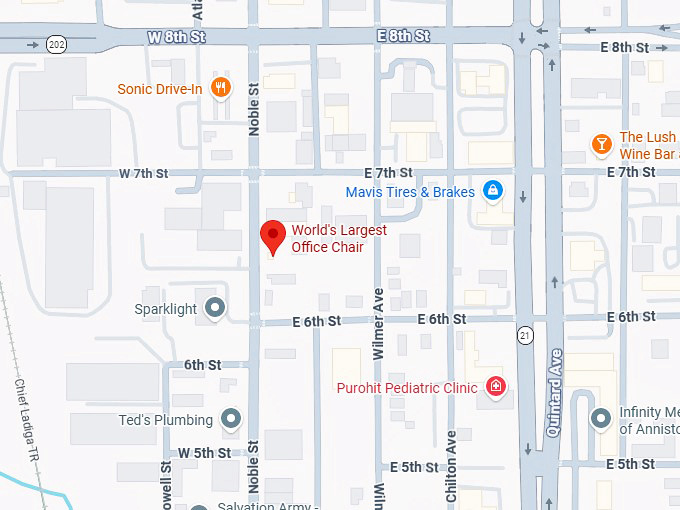 16. world's largest office chair map