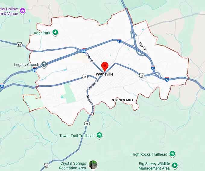 wytheville map