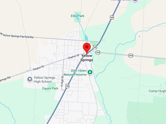 16. yellow springs oh map