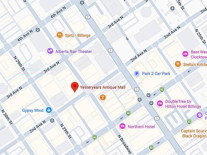 16. yesteryears antique mall map