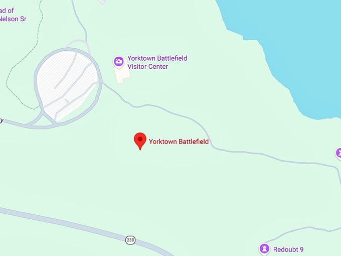 16. yorktown battlefield map
